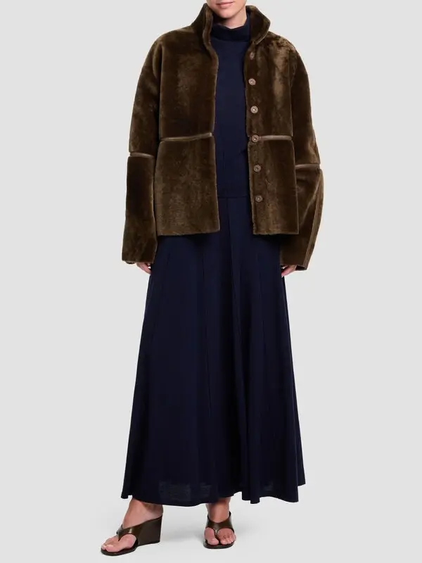 TWP Big Sky Reversible Leather-shearling Jacket