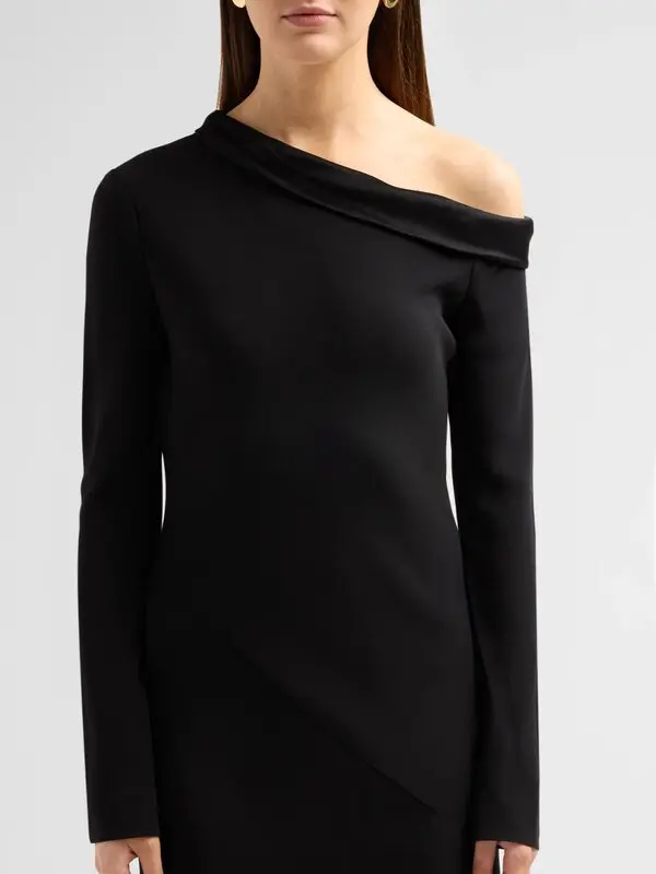 Alberta Ferretti One-shoulder Enver Satin Gown