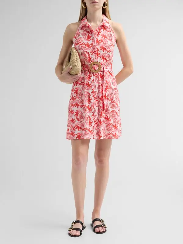RO'S GARDEN Regina Sleeveless Mini Shirtdress