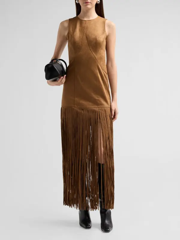 TOCCIN Esther Fringe Maxi Dress