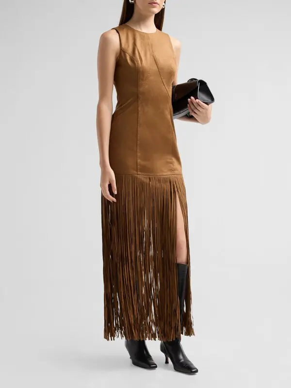 TOCCIN Esther Fringe Maxi Dress