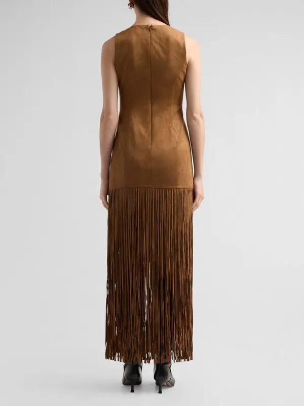 TOCCIN Esther Fringe Maxi Dress