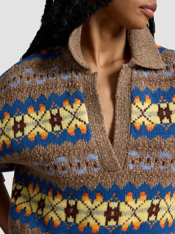 Polo Ralph Lauren Geo-motif Wool-blend Sweater