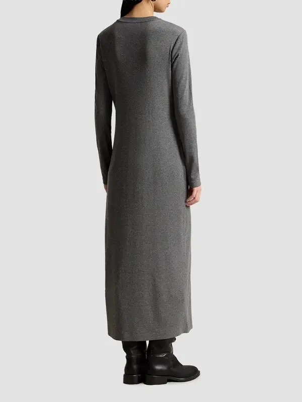 Polo Ralph Lauren Rib-knit Henley Maxi Dress