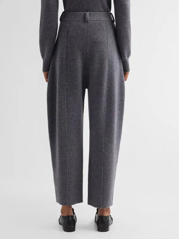 LISA YANG Wrenda Cashmere Knit Barrel-leg Trousers