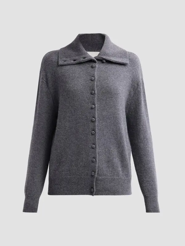 LISA YANG Denie Cashmere Cardigan - Graphite