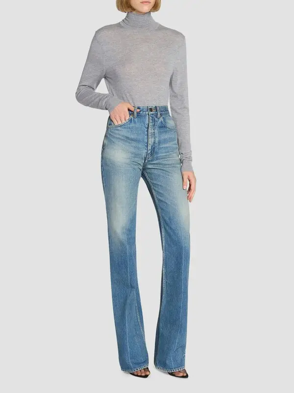 Saint Laurent 70's Authentic Medium Denim Jeans