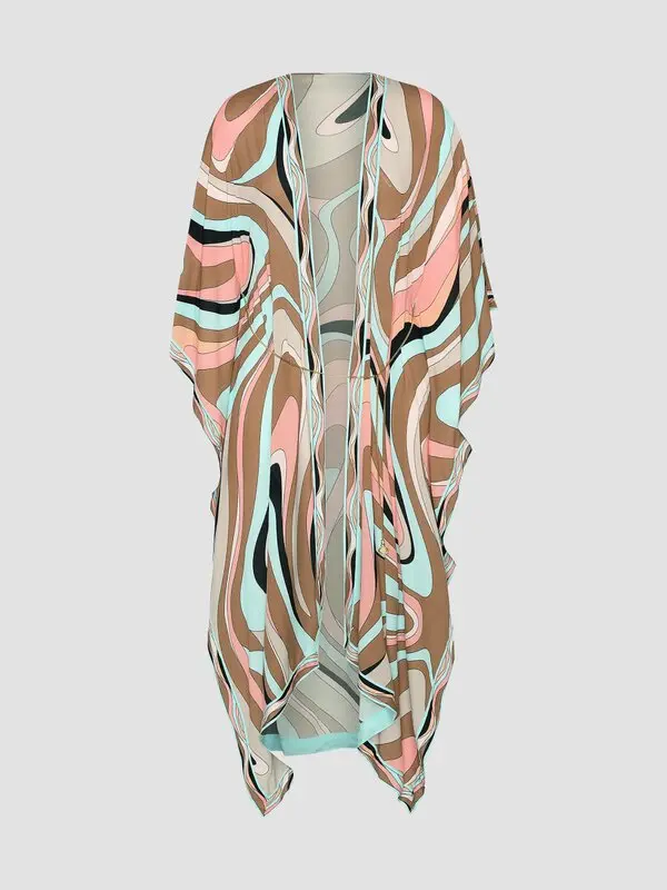 L'Agence Abstract Swirl Kara Cover-up - Multi