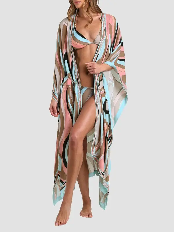 L'Agence Abstract Swirl Kara Cover-up