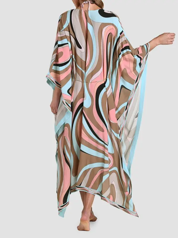L'Agence Abstract Swirl Kara Cover-up