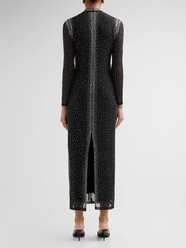 Elie Tahari Marianna Embellished Cut-out Midi Dress