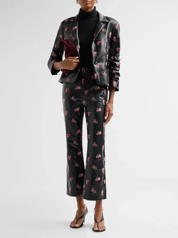 Cinq À Sept Le Petit Khloe Rose-print Blazer
