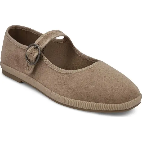 Mia Miluna Mary Jane Flat - Maple