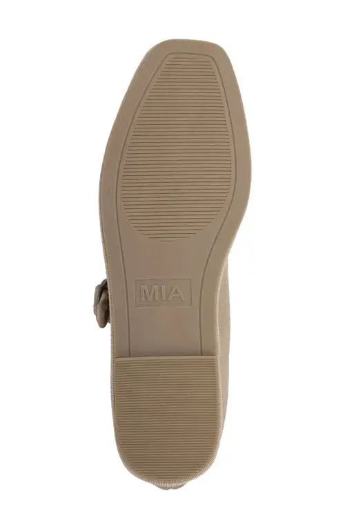 Mia Miluna Mary Jane Flat - Maple