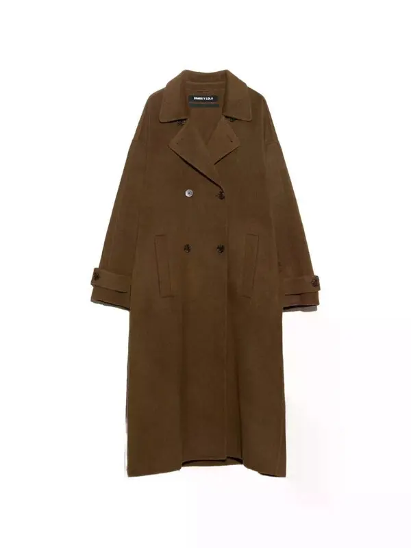 Bimba Y Lola Reversible Coat With Olive Belt