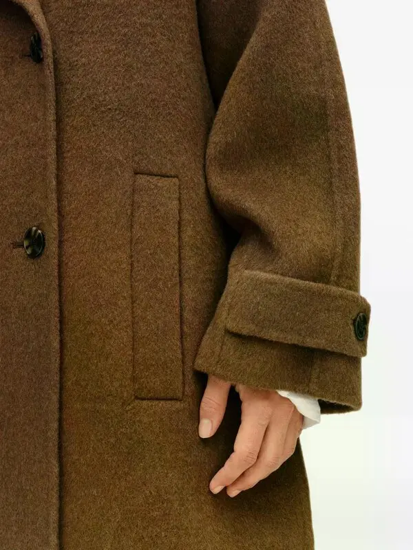 Bimba Y Lola Reversible Coat With Olive Belt