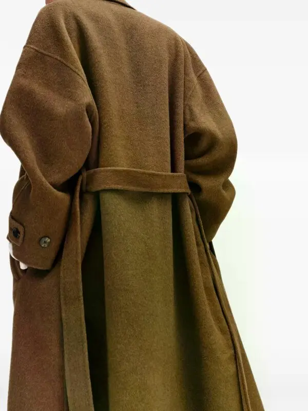 Bimba Y Lola Reversible Coat With Olive Belt