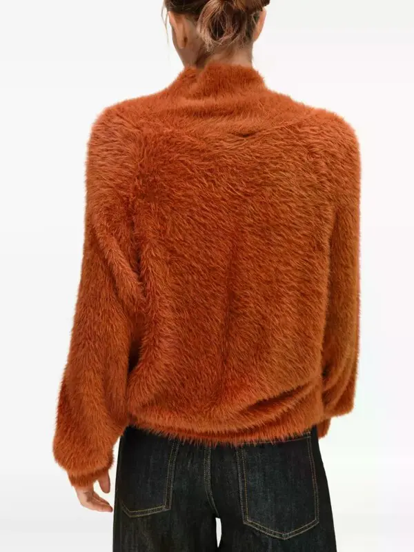 Bimba Y Lola Burnt- Fur Turtleneck Sweater - Orange