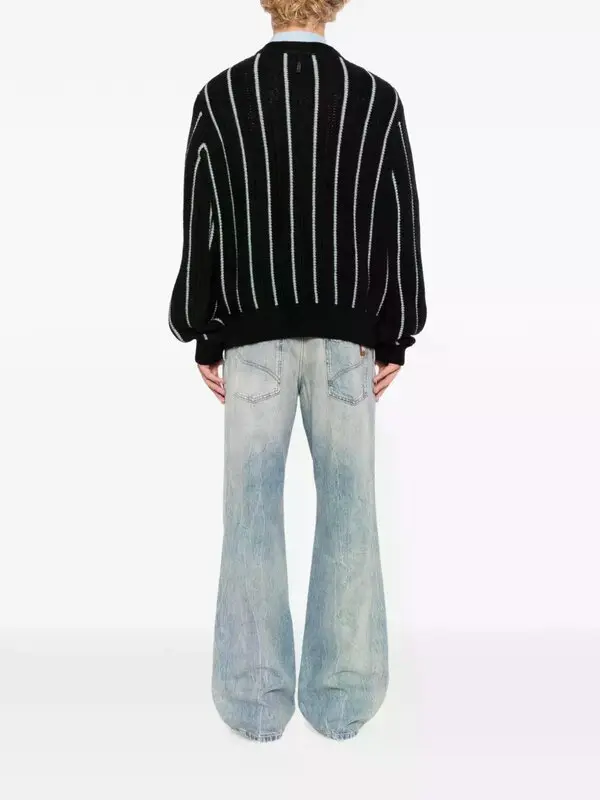 ADER ERROR Striped Long-sleeve Sweater