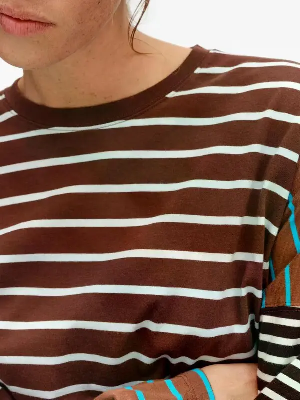 Bimba Y Lola Multi-striped Oversize T-shirt
