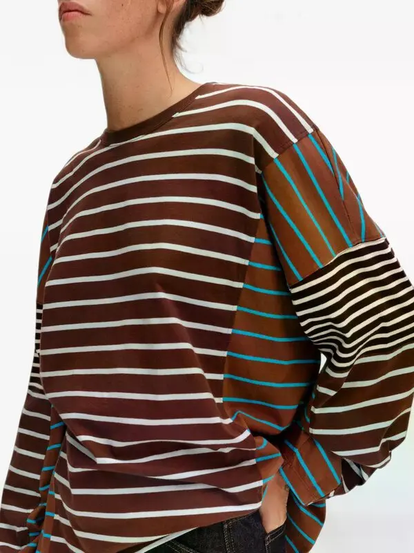 Bimba Y Lola Multi-striped Oversize T-shirt