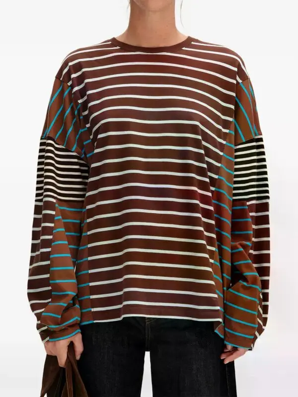 Bimba Y Lola Multi-striped Oversize T-shirt