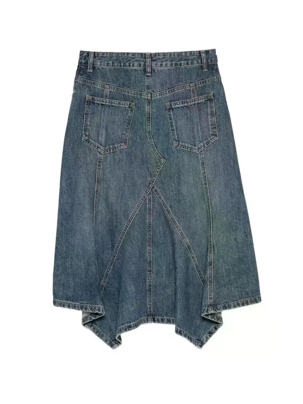 JUUN.J Asymmetric Panelled Denim Skirt