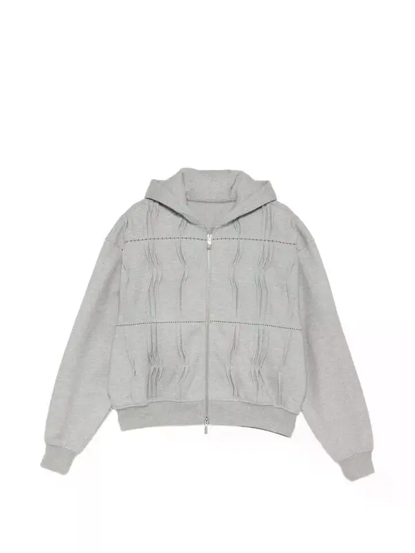 ADER ERROR Pleated Zip-up Hoodie