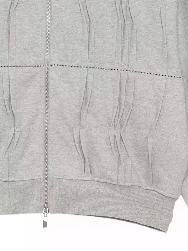ADER ERROR Pleated Zip-up Hoodie