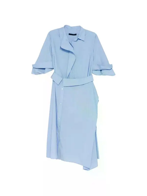 JUUN.J Button-down Layered Shirt Dress - Blue