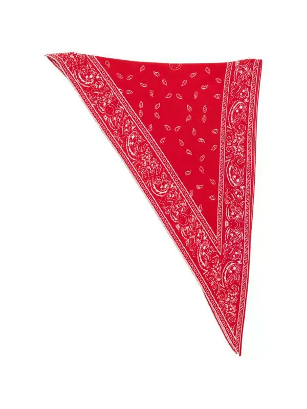 Joshua Sanders Paisley-print Bandana Scarf - Red