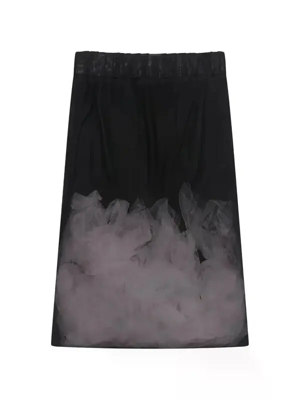TORISHÉJU Buoyancy Elasticated-waist Midi Skirt - Black