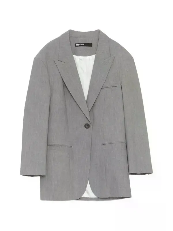 Bimba Y Lola Light Maxi Coat With A Double-breasted Tailor Cut And Lapels