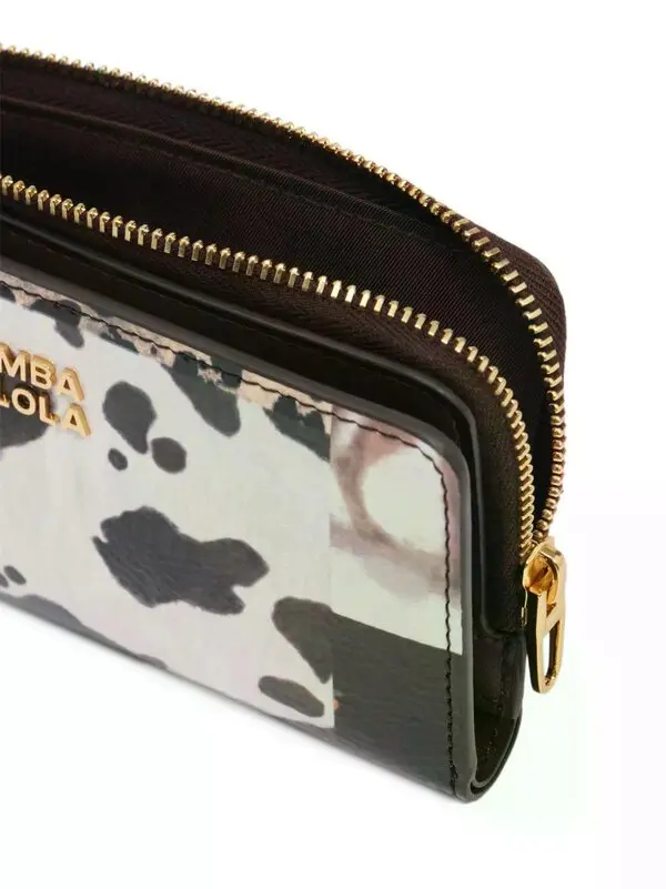 Bimba Y Lola Compact Patchwork Chocolate Wallet