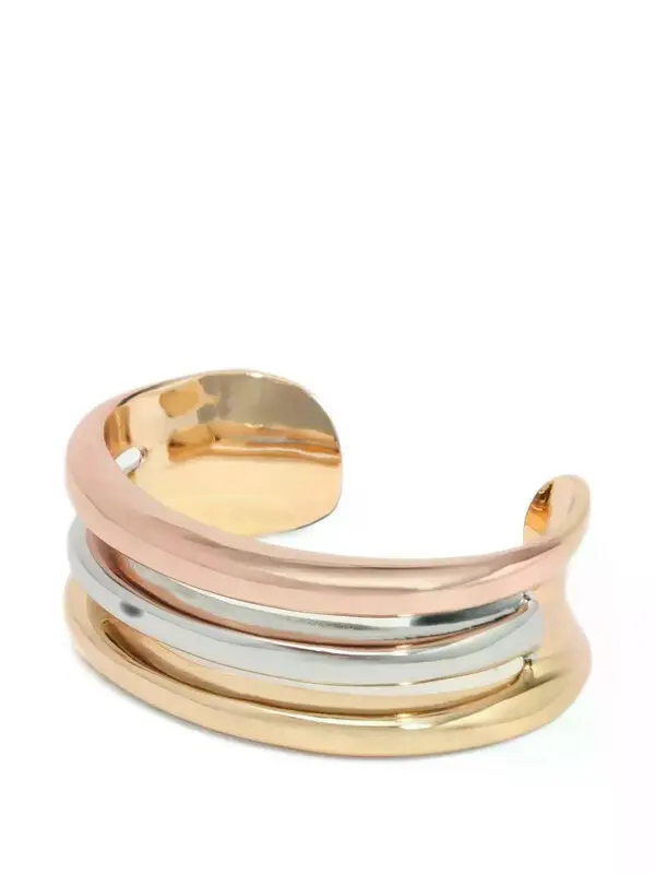Bimba Y Lola Rigid Bracelet With Three Multi Gold-tone Bands