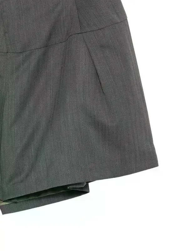 Toga Herringbone Flare Skirt