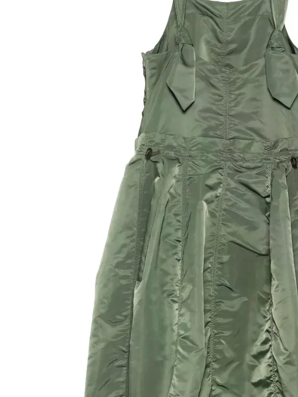 Toga Bow-detail Ruched Dress