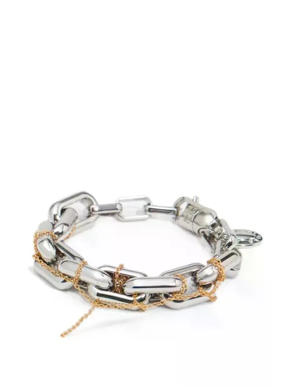 Bimba Y Lola Colored Fine Gold Knotted Chain Bracelet