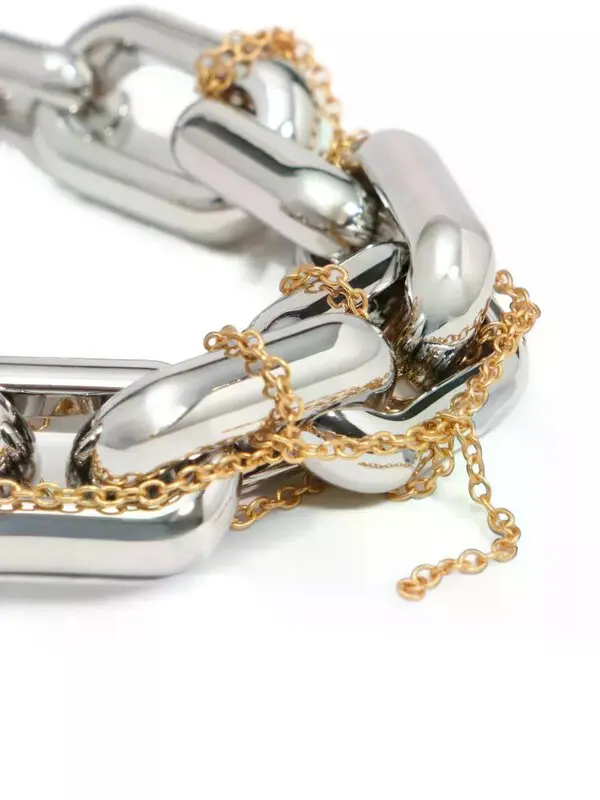 Bimba Y Lola Colored Fine Gold Knotted Chain Bracelet