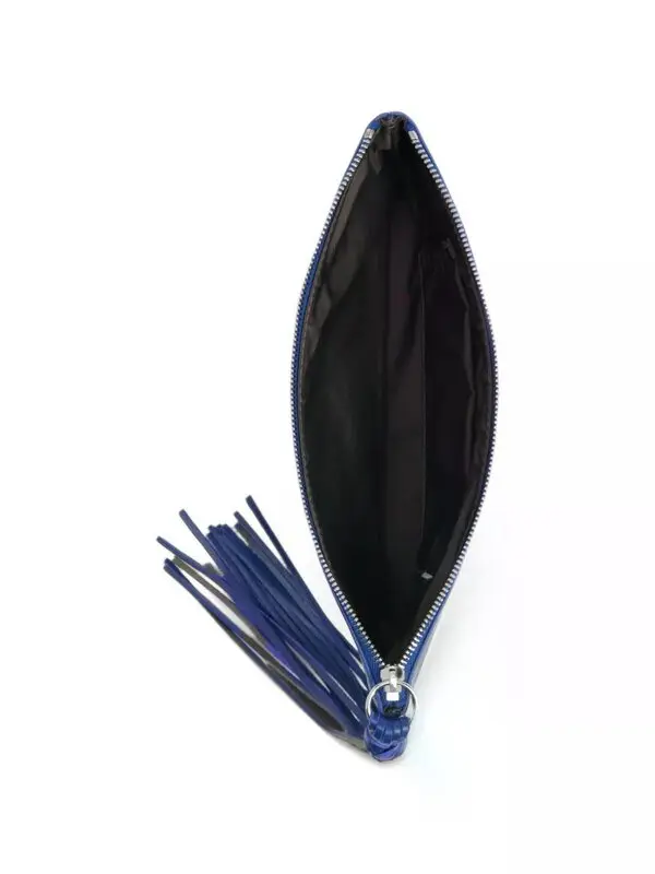 Bimba Y Lola Electric Leather Clutch Bag With Medium Zipper Closure