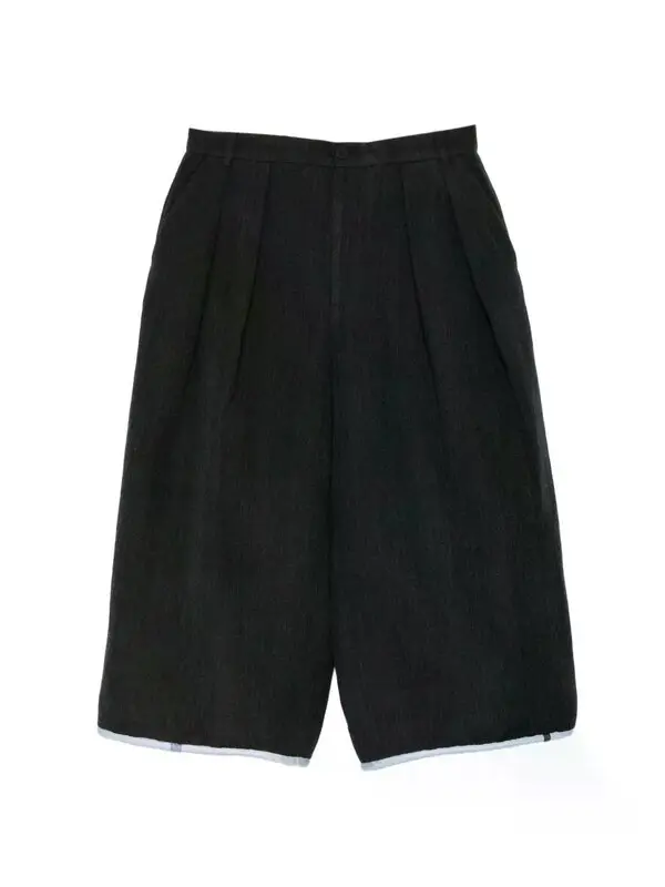 ADER ERROR Pleated Contrast-trim Trousers
