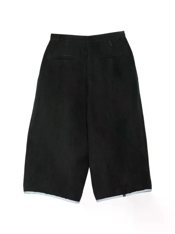 ADER ERROR Pleated Contrast-trim Trousers