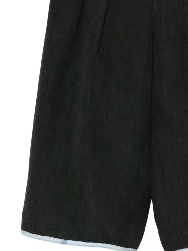 ADER ERROR Pleated Contrast-trim Trousers