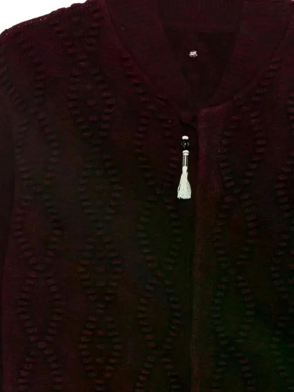 ADER ERROR Cable-knit Tassel-detail Cardigan