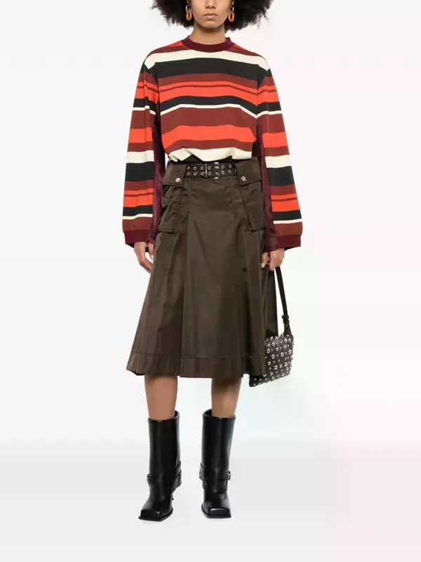 Toga Striped Panelled T-shirt