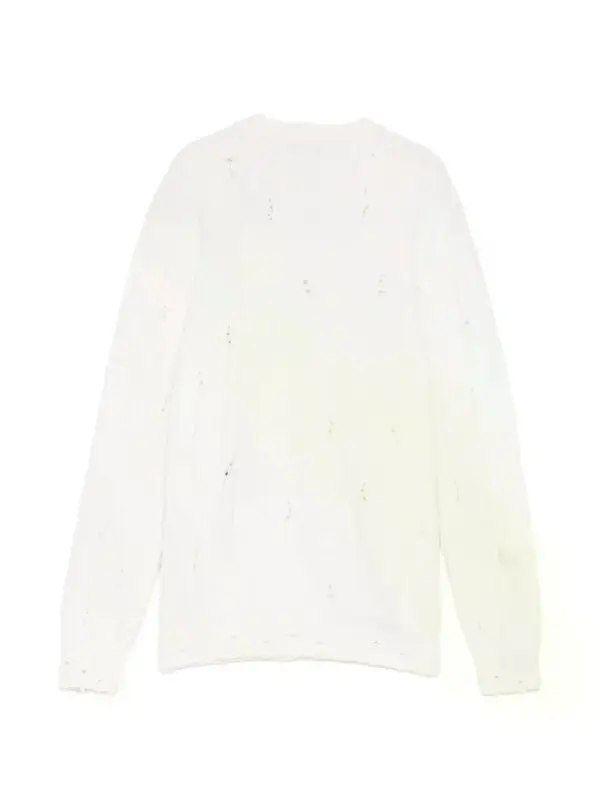 Joshua Sanders Distressed Crew-neck Sweater