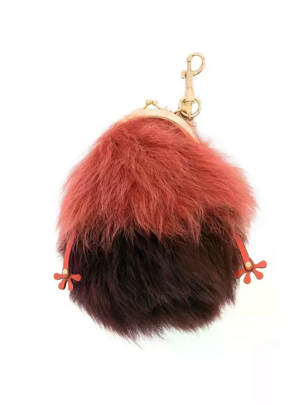 ANYA HINDMARCH Shearling Space Creature Coin Purse