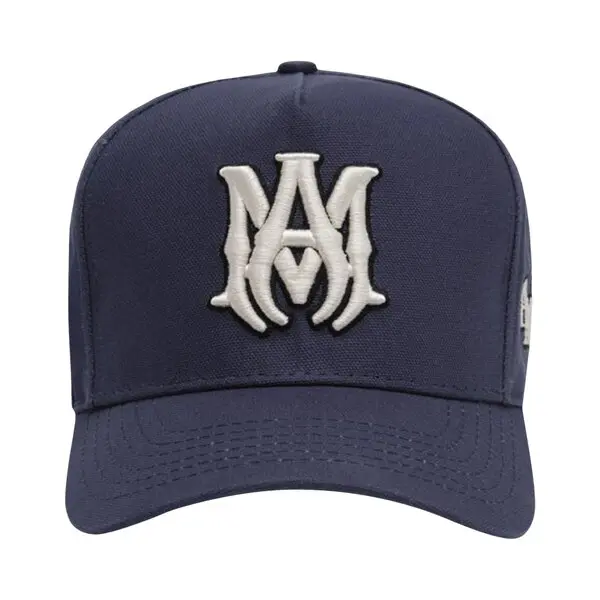 Amiri Ma Full Canvas Cap 'navy Off White