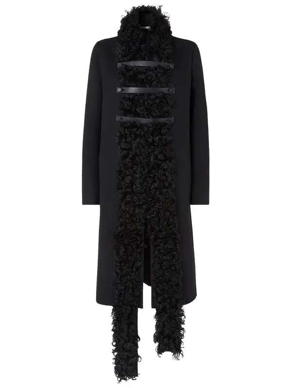 Fendi Wool And Shearling Coat