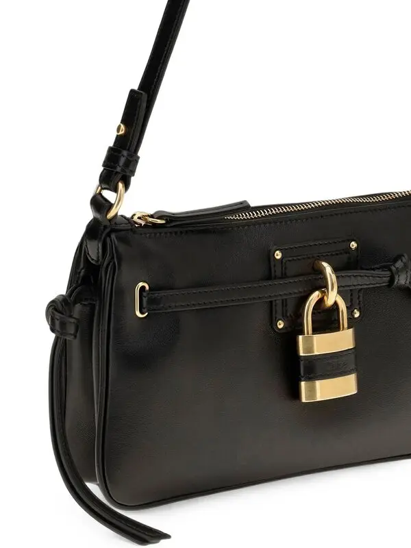 Chloé Mini Paddington Sling Pouch With Soft Leather Shoulder Strap - Black